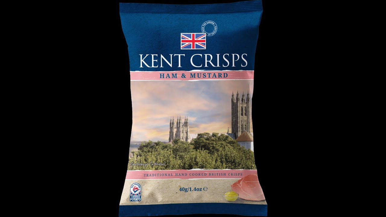 Kent Crisps. Ham and Mustard. review - YouTube