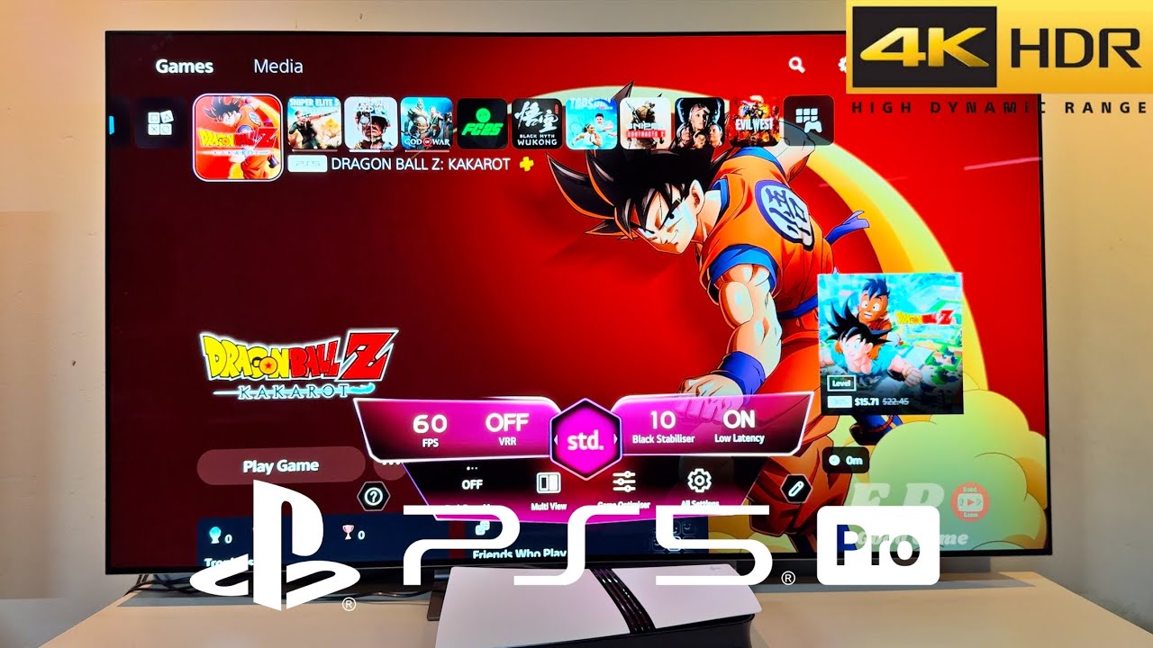 Dragon Ball Z Kakarot PS5 Pro Gameplay With LG Oled TV 4K 60FPS ...