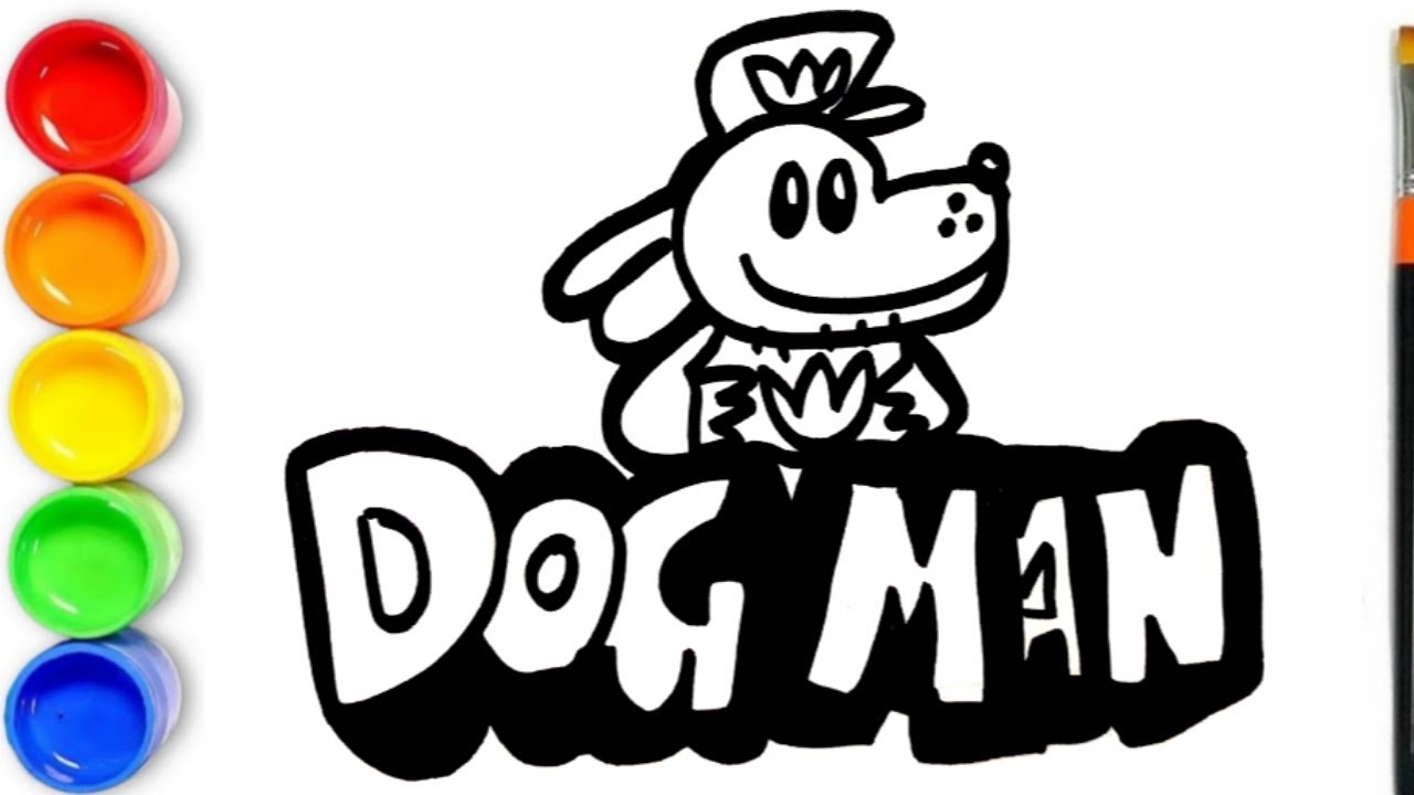 How to draw The Dog Man - YouTube