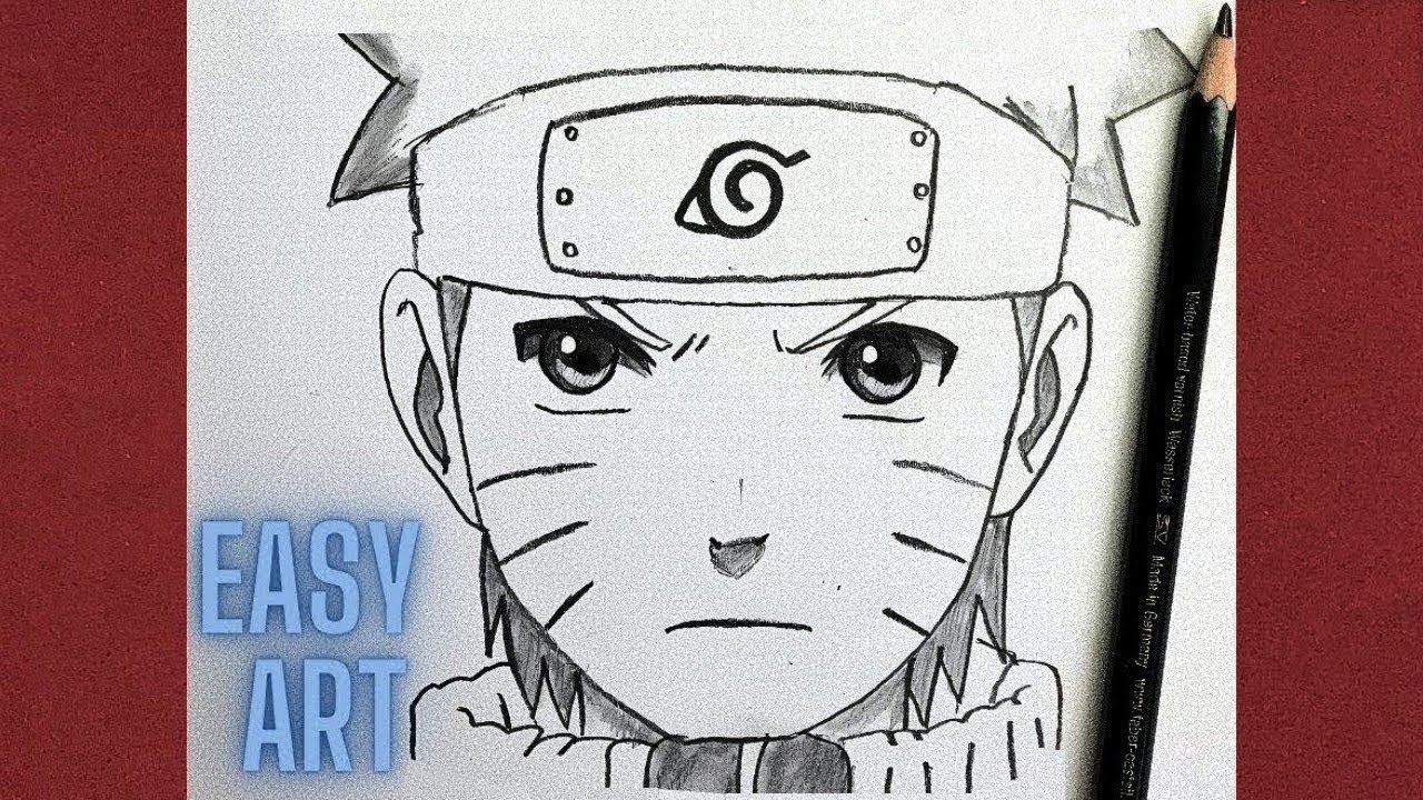 EASY NARUTO DRAWING || How to draw NARUTO step by step || Anime Drawing ...