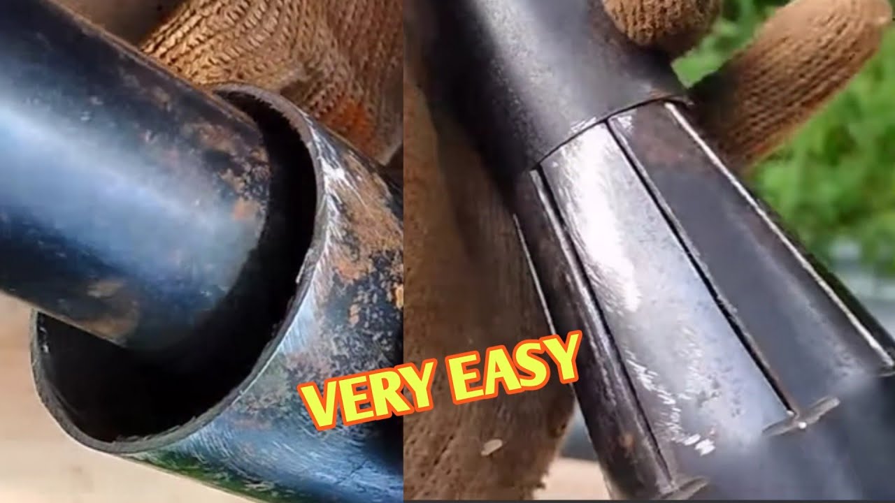 Cara Buat Reducer pipa paling mudah || How to make Reducer Pipe - YouTube