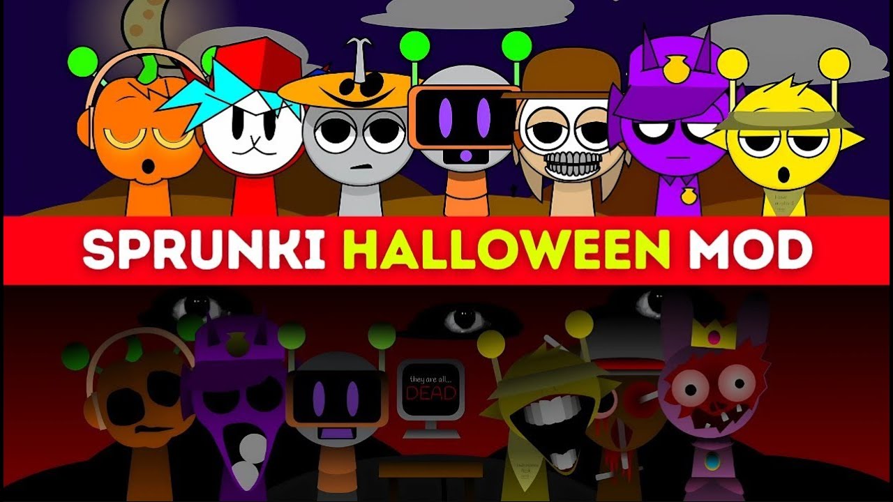 Sprunki HALLOWEEN MOD (Halloween vs Horror) - Incredibox Sprunki - YouTube