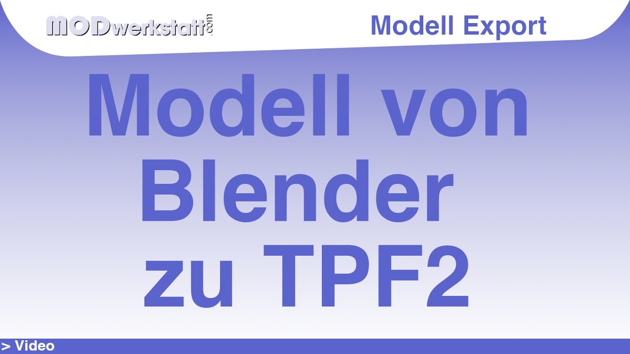 Blender zu Model Editor Export - YouTube