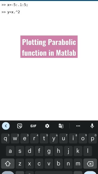 Plotting Parabolic function y=e^x in matlab #matlab #maths #graph # ...