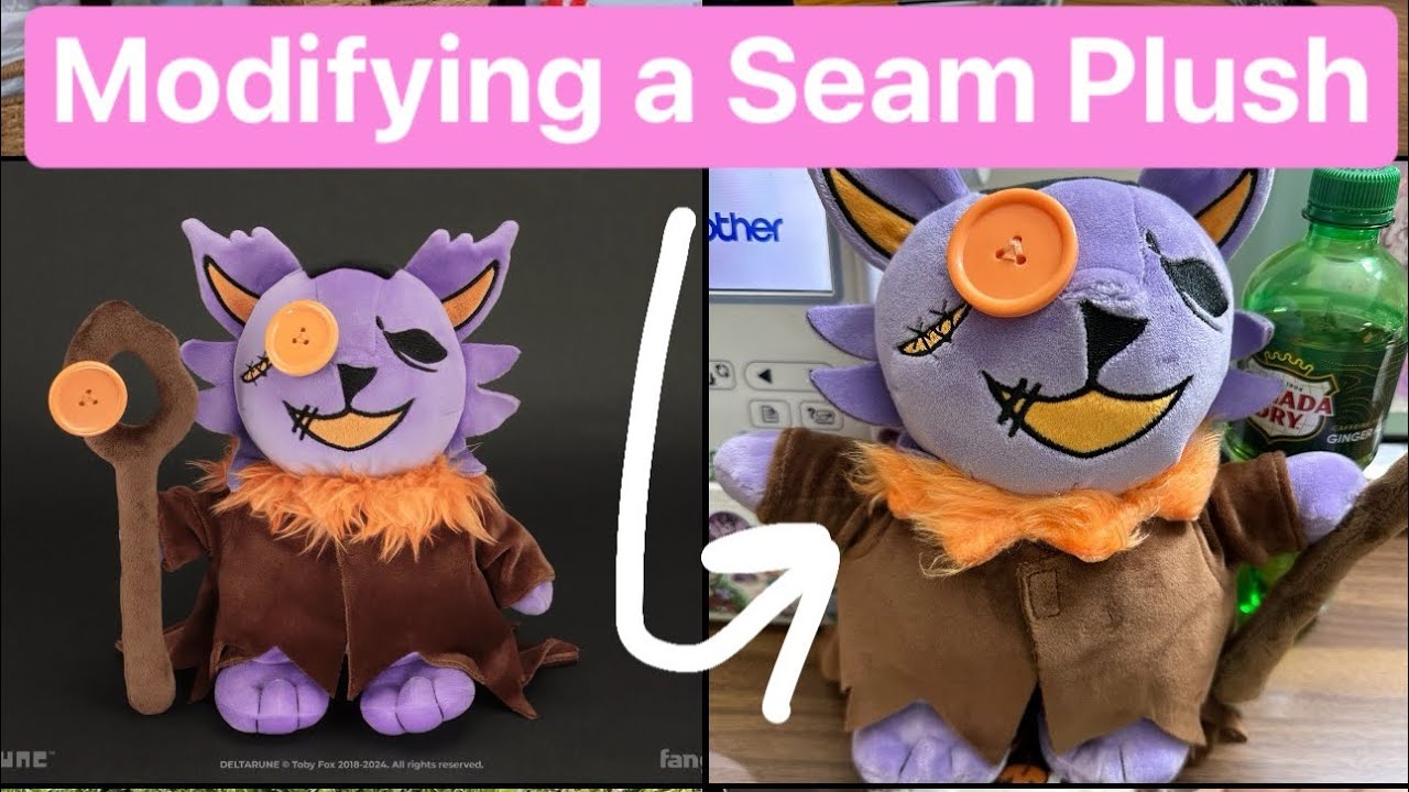Modifying a Deltarune Seam Plush from Fangamer’s Black Friday sale - YouTube