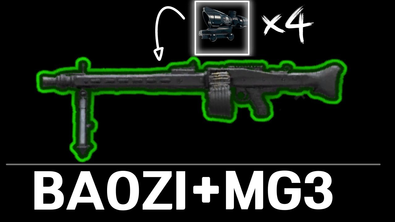 PUBG Mobile MG3 MACHINE GUN PLAY Baozi (PUBGM) - YouTube