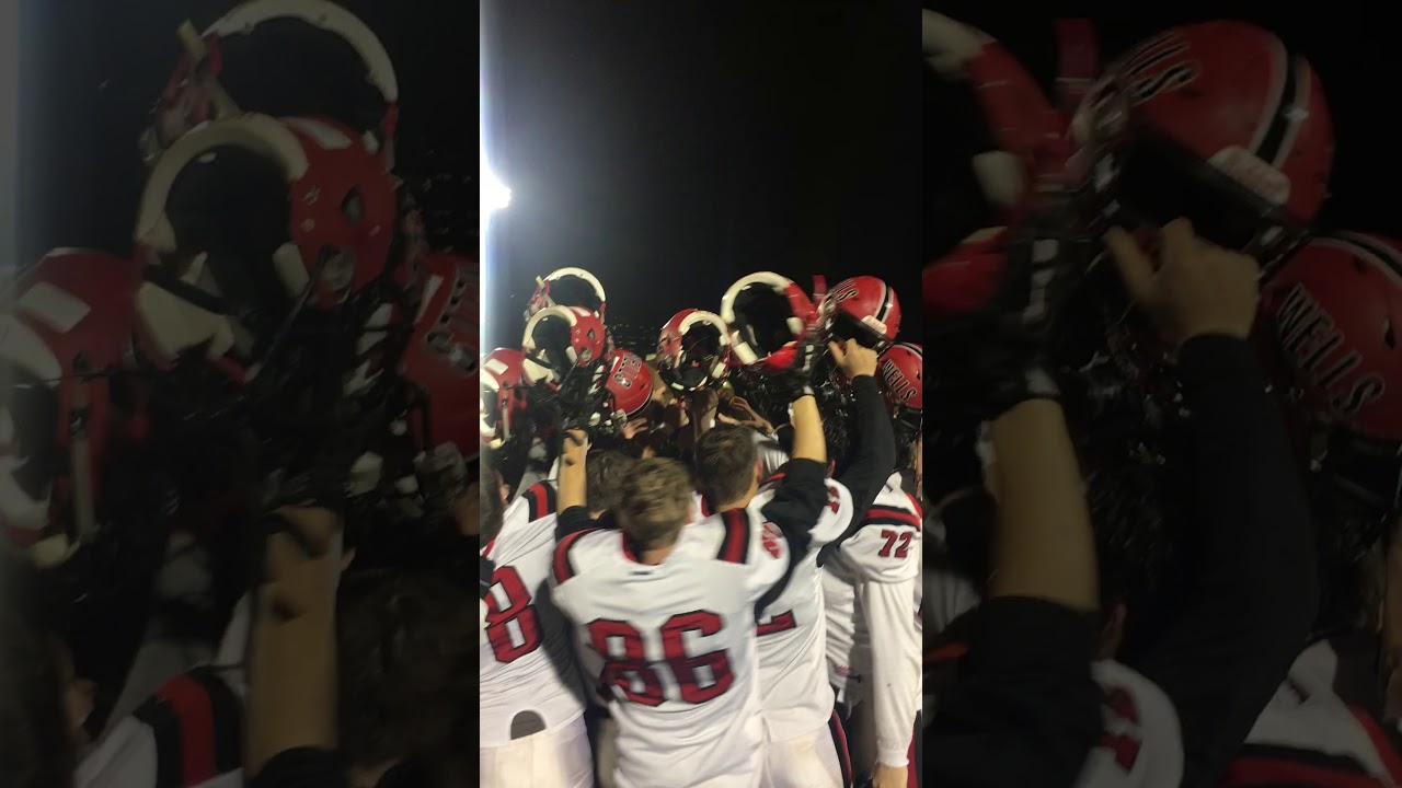 Wells football celebrates state championship win (11/18/17) - YouTube