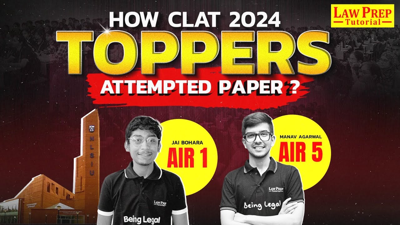CLAT 2025 : How CLAT 2024 Toppers Attempted Paper? CLAT Toppers ...