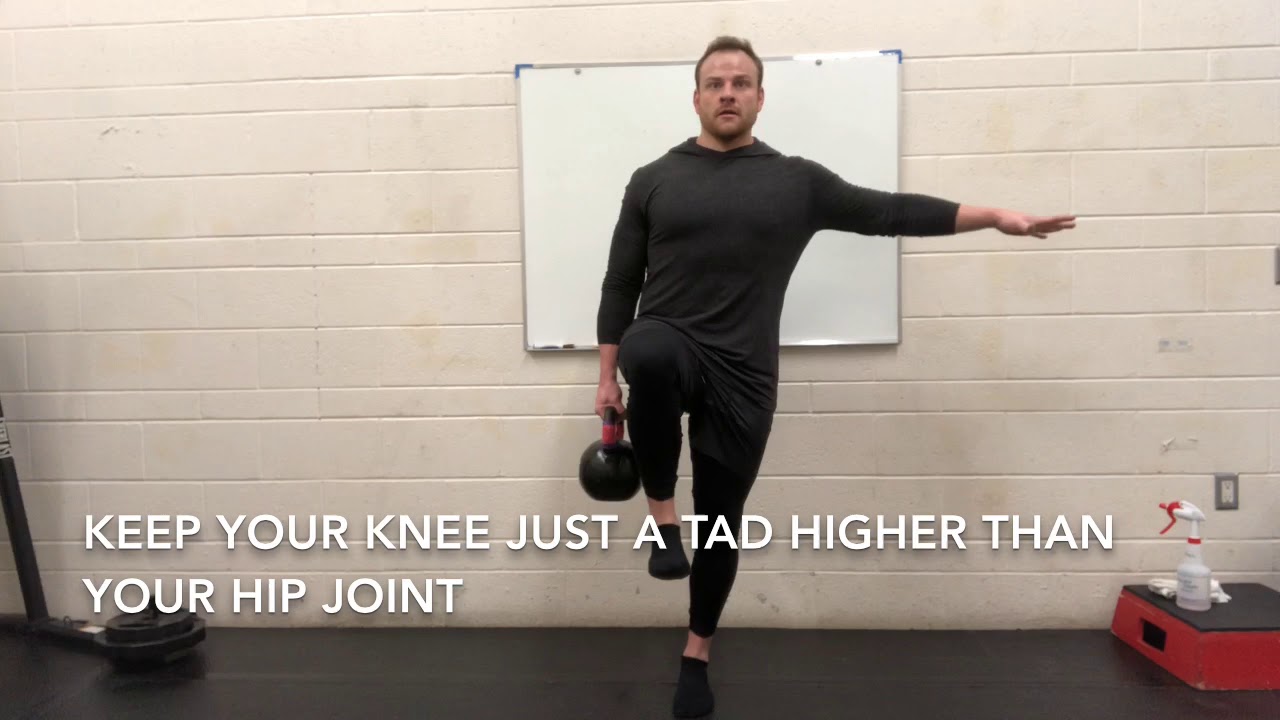 Single Leg Balance Contralateral Suitcase Hold - YouTube