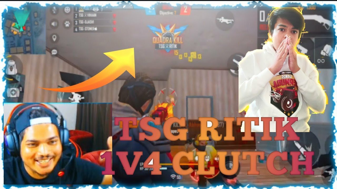 TSG RITIK 1V4 CLUTCH AGAINST TEAM LAVA😳😳🔥🔥||#1V4CLUTCH #TSGARMY - YouTube