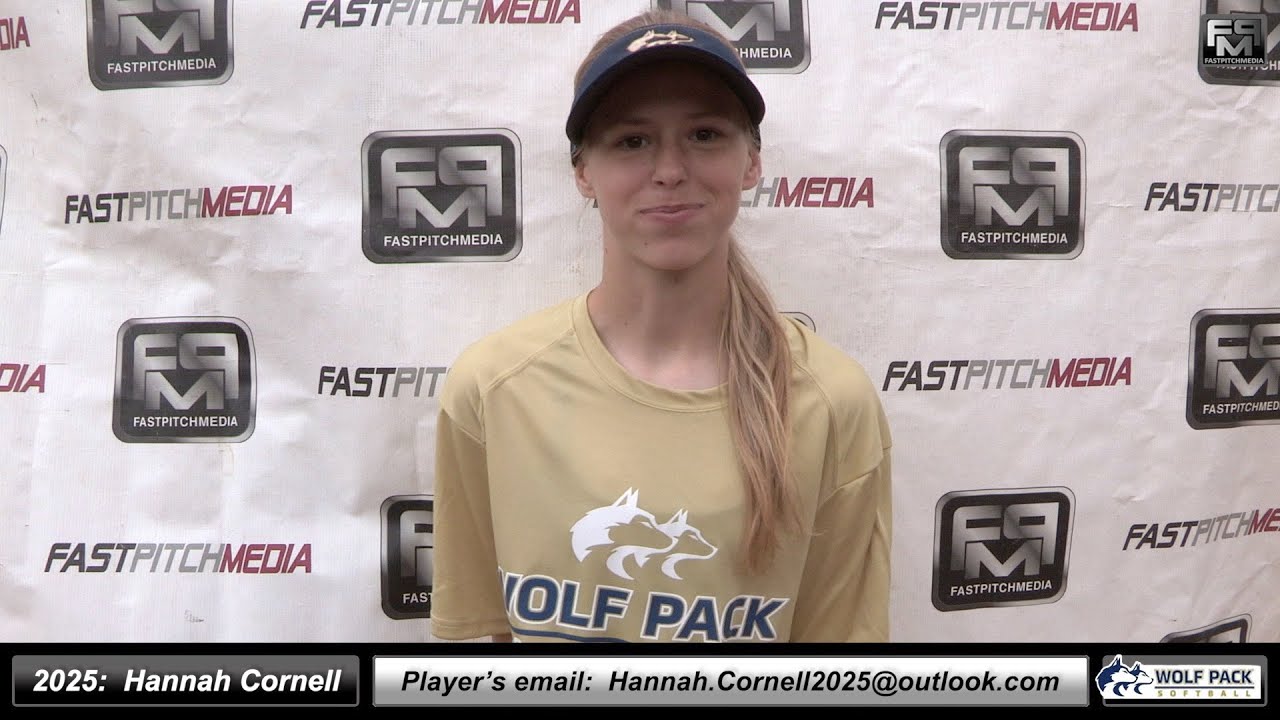 2025 Hannah Cornell 3.81 GPA - Shortstop and Outfielder Softball Skills ...