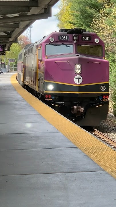 #mbta 1061 arrival in Middleborough/Lakeville #railroad #railway #train #travel #commuterrail ...