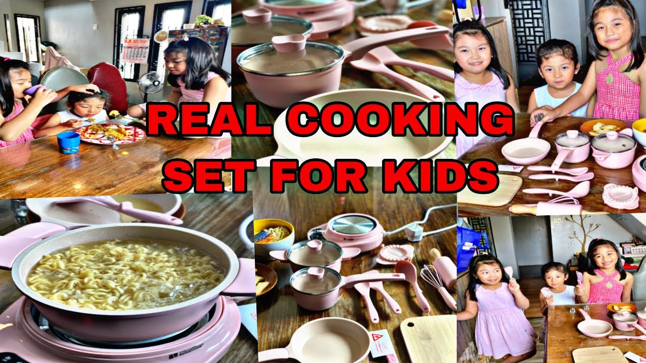 REAL COOKING SET FOR KIDS, SAFEST MATERIAL THAT KIDS CAN ENJOY - YouTube