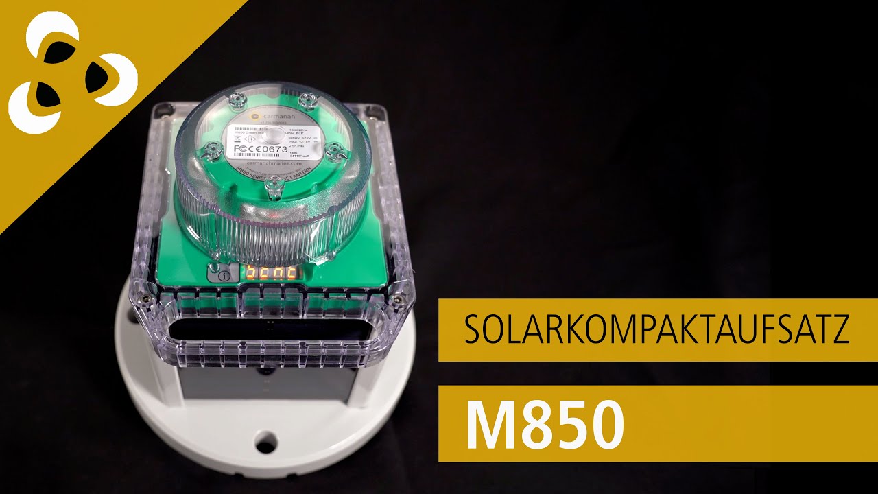 Solarkompaktaufsatz M850 by SABIK Offshore - YouTube