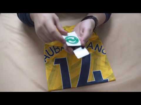 Tricou Arsenal 3rd Aubameyang #14 - Ragnar Shop Quality Review - YouTube