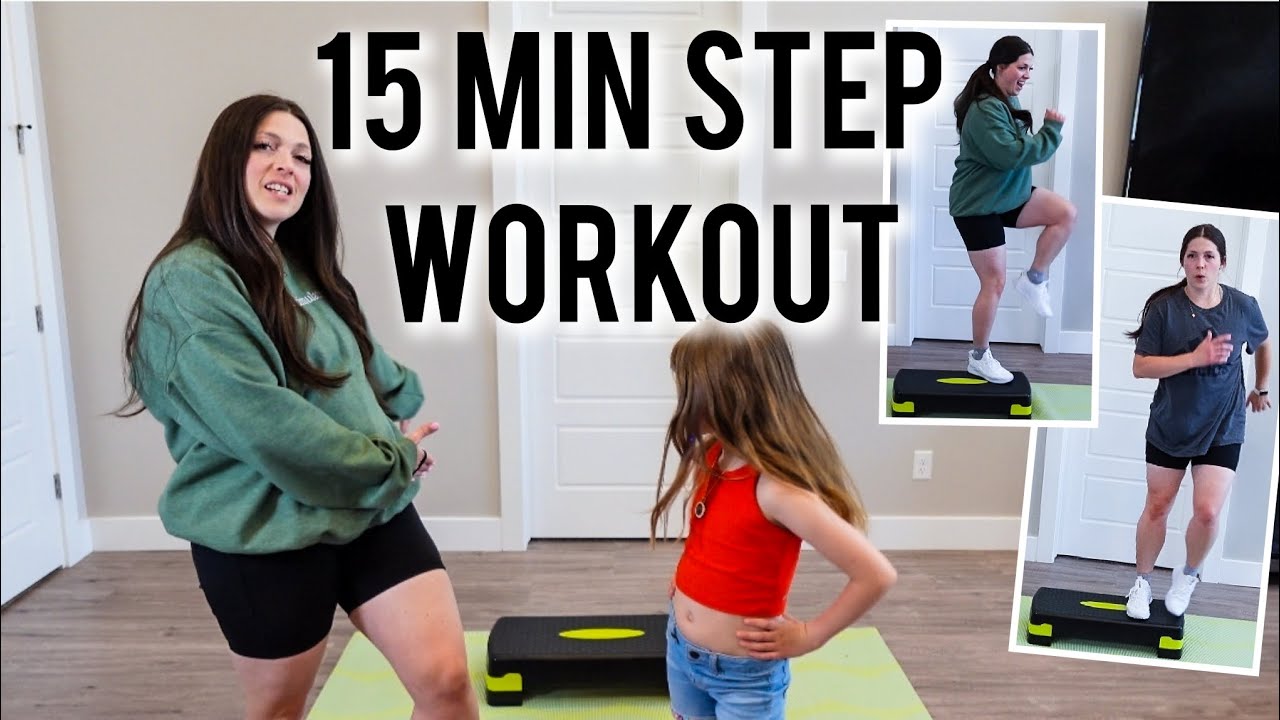 At home workout using a step! - YouTube