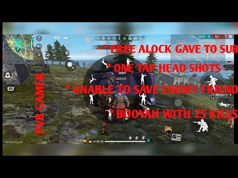 FREE ALOCK CHARACTER GAVE TO 1 SUBSCRIBER /25 KILLS RANKED GAME - YouTube