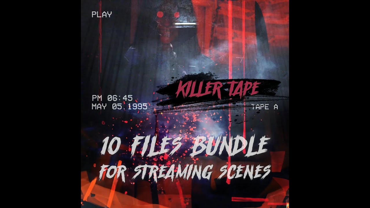 Horror Animation Bundle for Stream Status - 4 Scary Scenes Stream ...