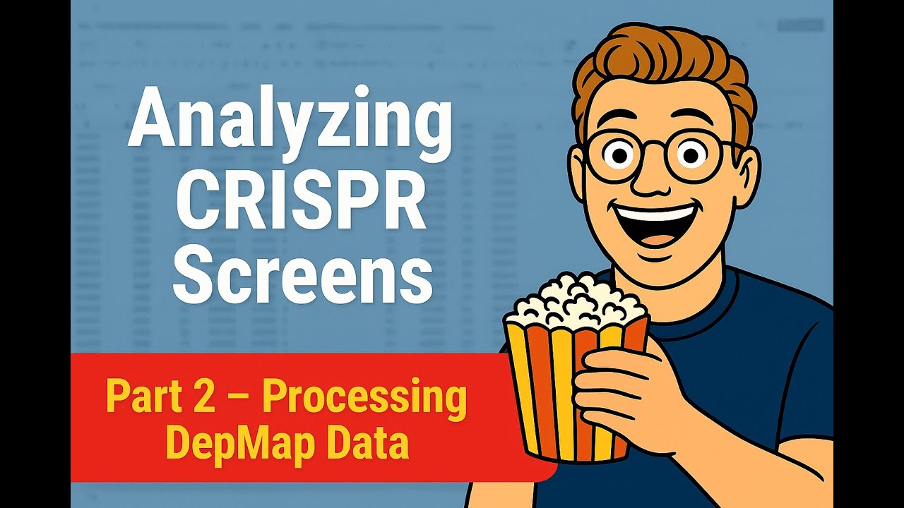 Analyzing CRISPR screens, part 2 - processing DepMap data - YouTube