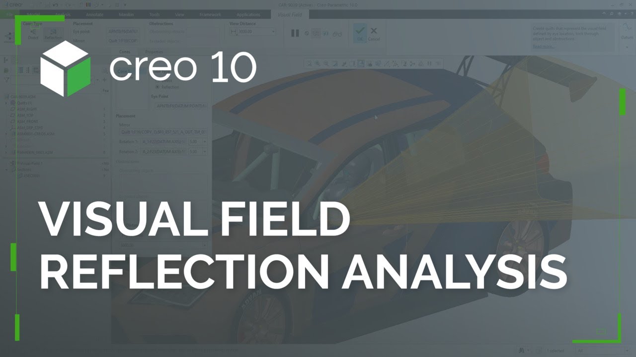 Visual Field Reflection Analysis | Creo 10 - YouTube
