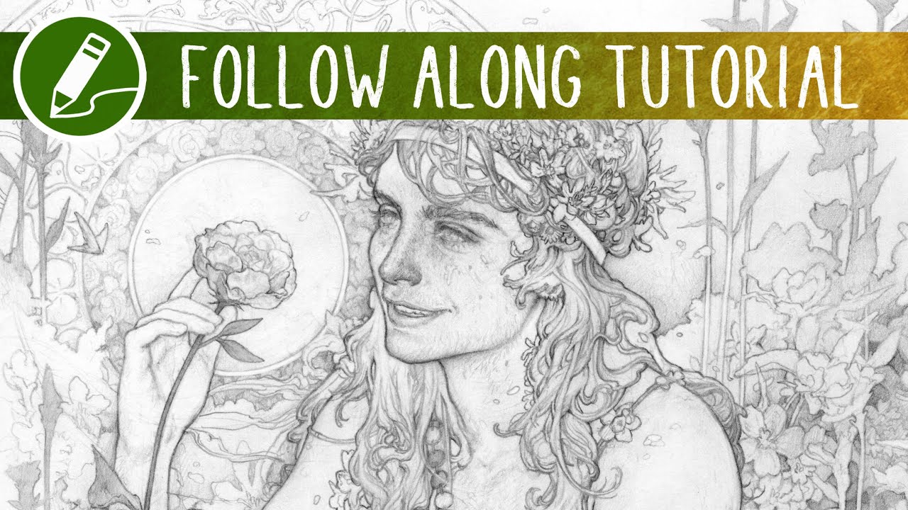Drawing Foliage Studies | Follow Along Livestream - YouTube