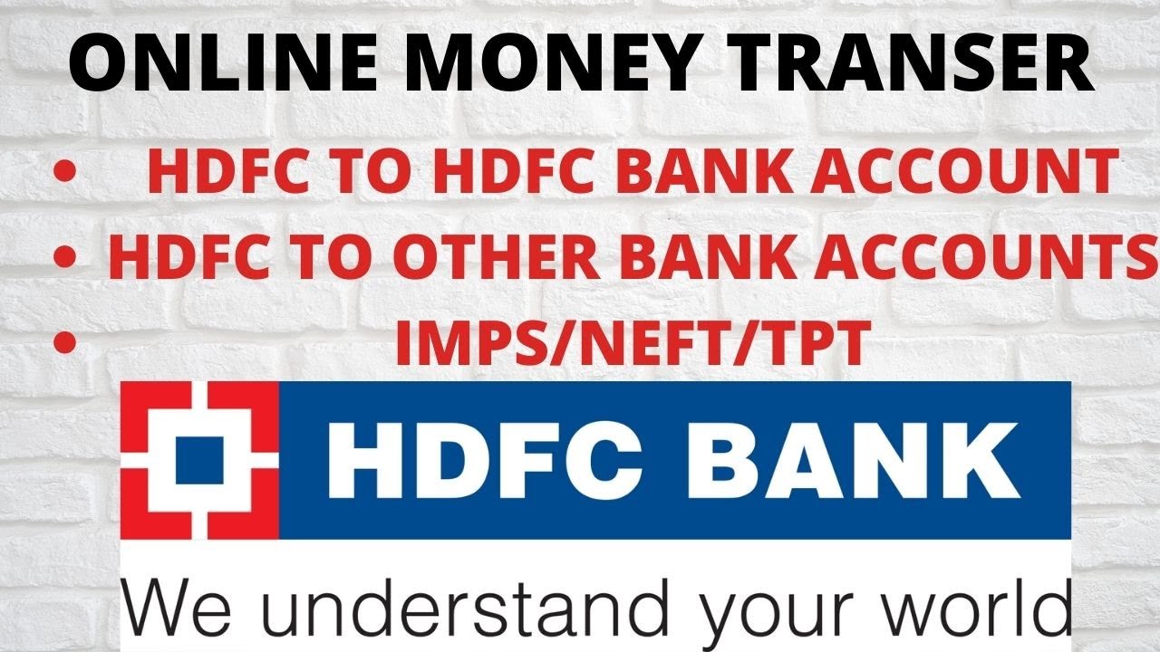 HOW TO TRANSFER MONEY THROUGH HDFC MOBILE BANKING | ONLINE MONEY ...