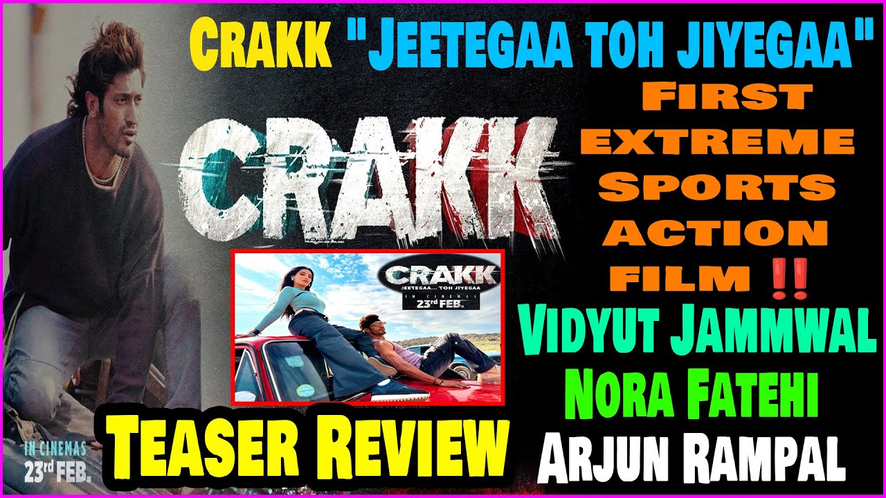 "Crakk: Jeetegaa toh jiyegaa" Teaser Review | First extreme Sports ...