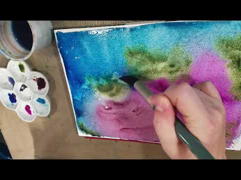 Painting a Starry Sky in Watercolor - YouTube