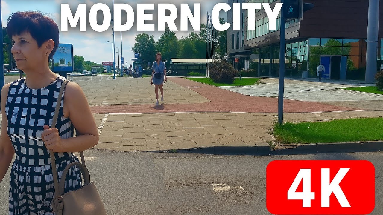 Walking Through a Beautiful City Street in 4K | Relaxing Urban Walk ...