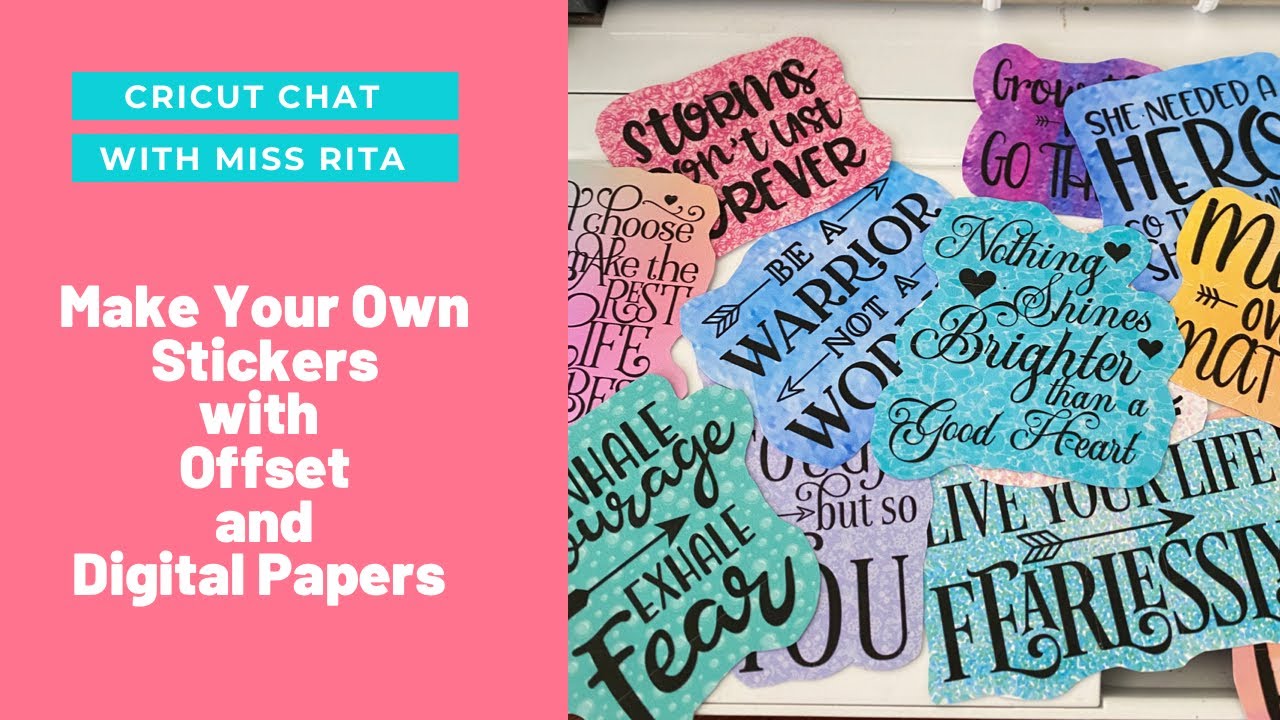 Making Stickers Using Pattern Fill & Digital Papers - YouTube