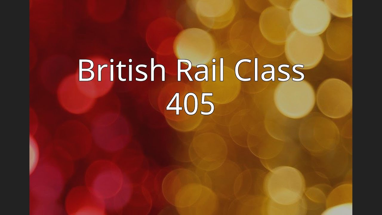 British Rail Class 405 - YouTube
