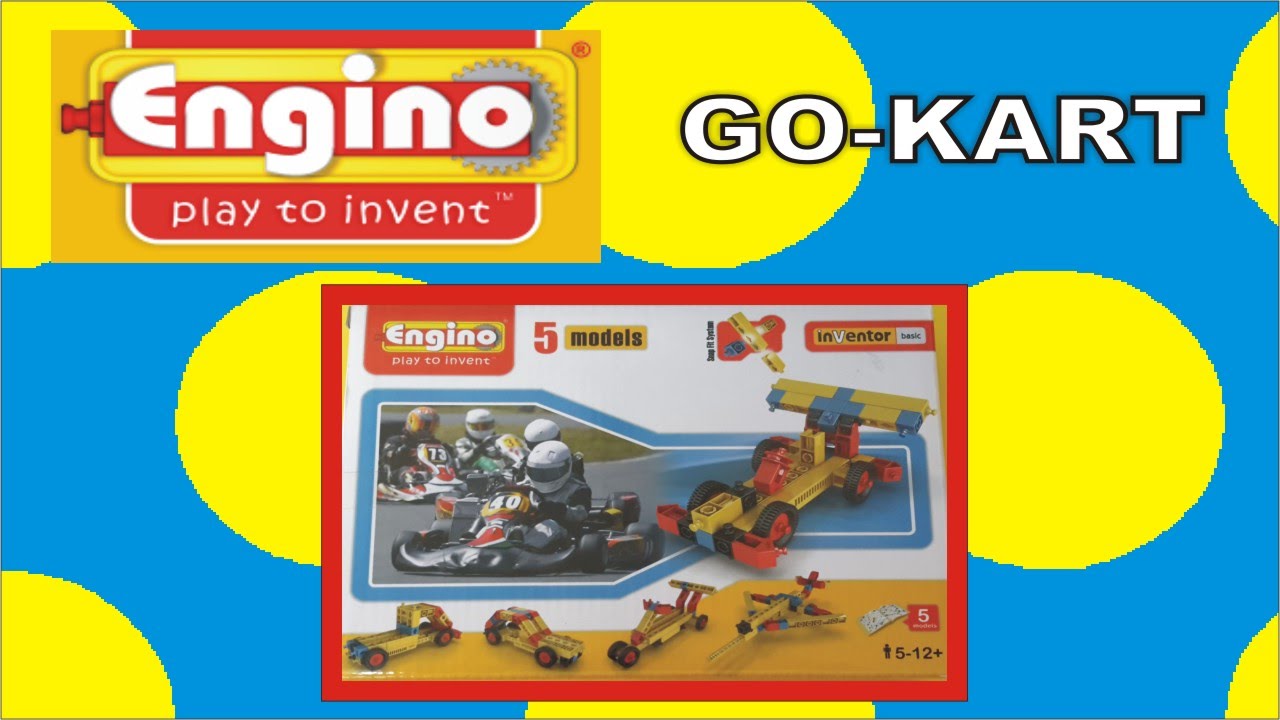ENGINO PLAY TO INVENT INVENTOR BASIC PRODUCT REVIEW GO-KART BUILD MADE ...