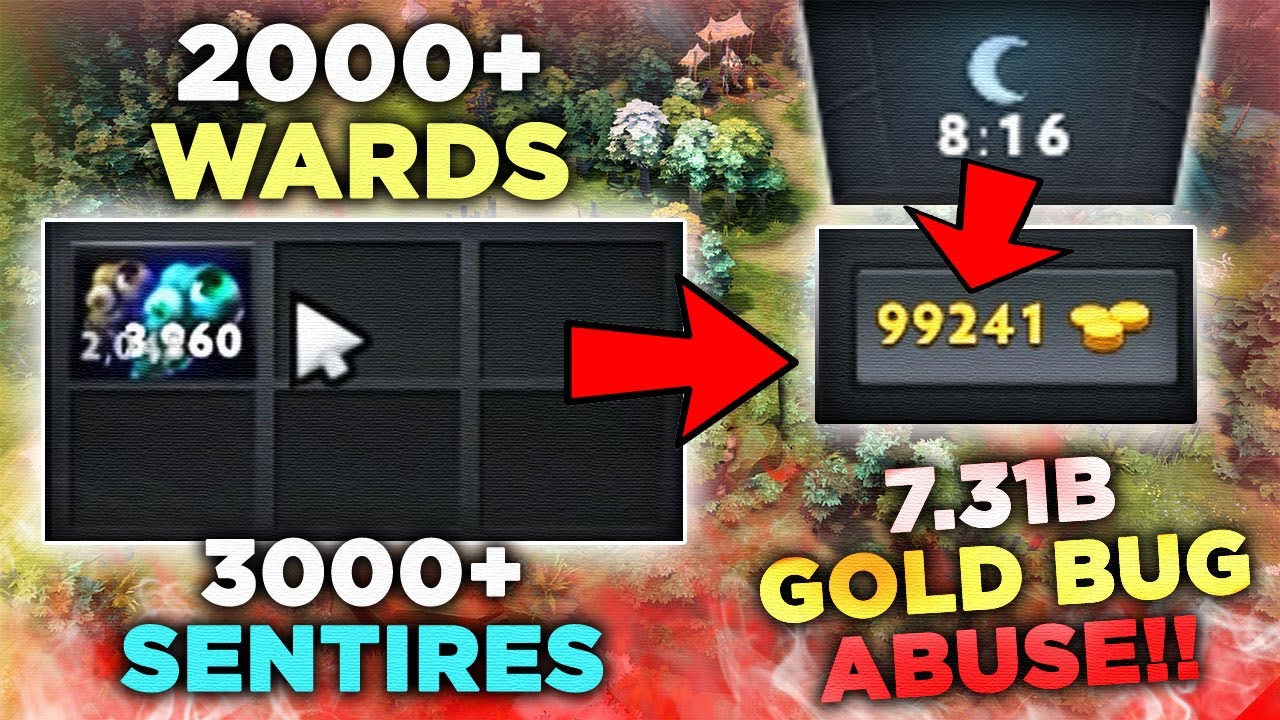 7.31B Patch Huge Gold Abuse!! 8Min 99k+ Gold WTF Dota 2 - YouTube