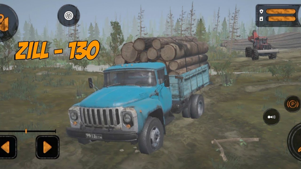 zill 131 wood delivery mission 👷 mudrunner mobile android game - YouTube