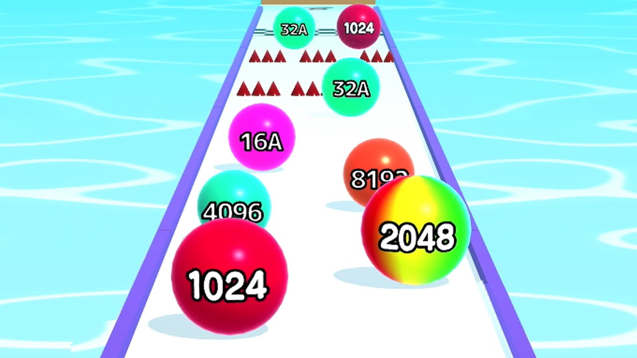 Ball Run 2048 - All Levels Gameplay Android, iOS ( Levels 910 ) - YouTube