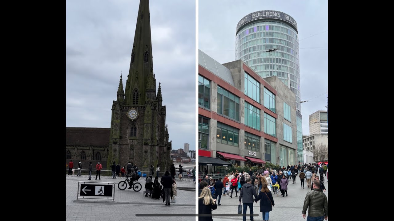 Weekend visit to Birmingham/ Glimpse of Bullring shopping centre/ Grand ...