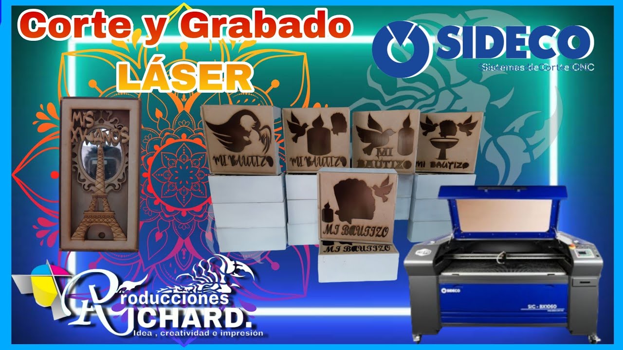 Corte y Grabado LASER - Producciones RICHARD Láser C02 sic BX 1390 de ...