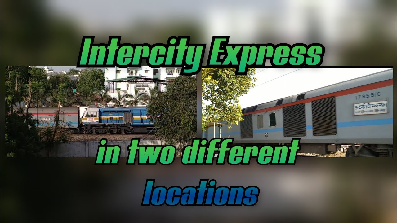Intercity Express in two different locations - YouTube