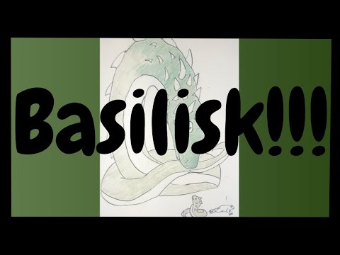 Drawing A Basilisk From Harry Potter!!! - YouTube