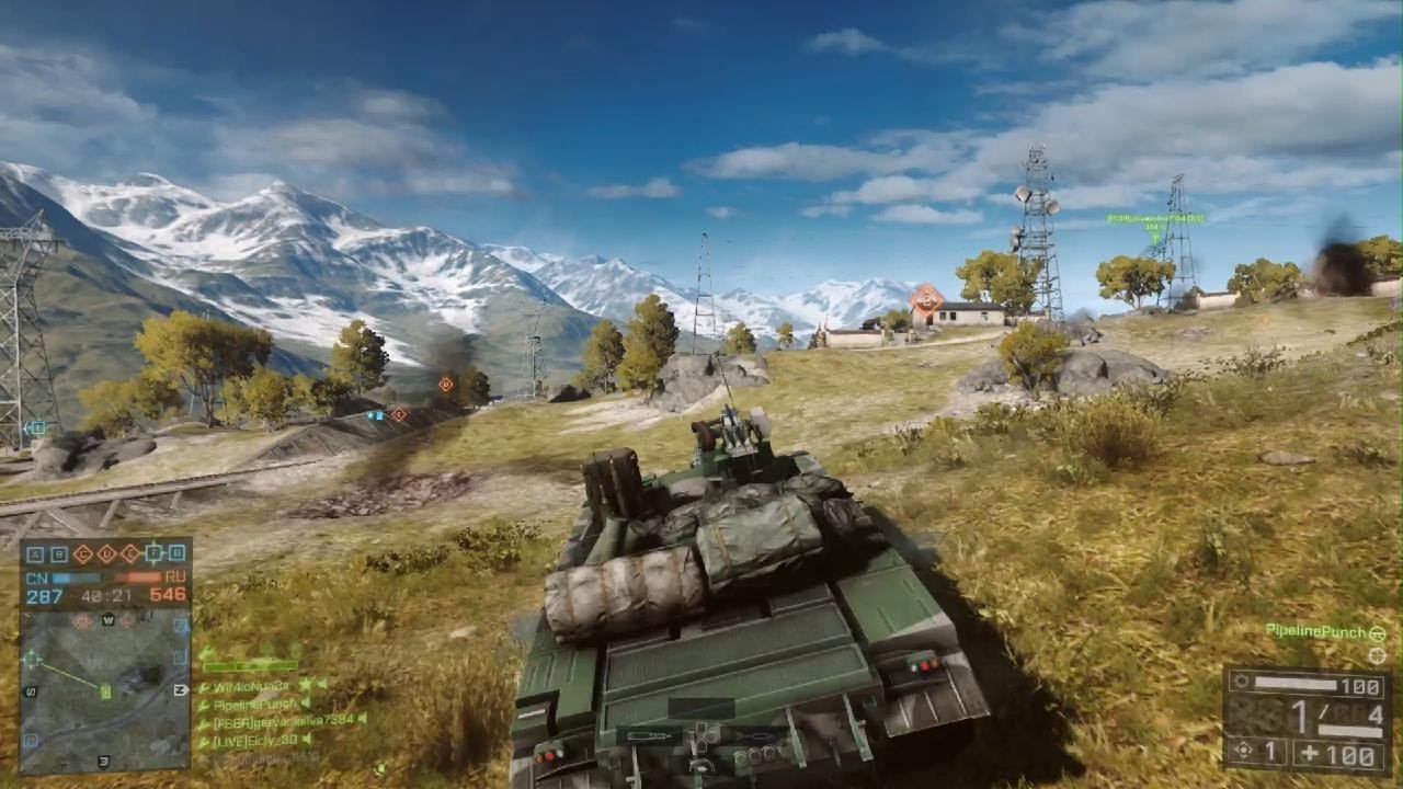 Battlefield 4 tank, jet - YouTube