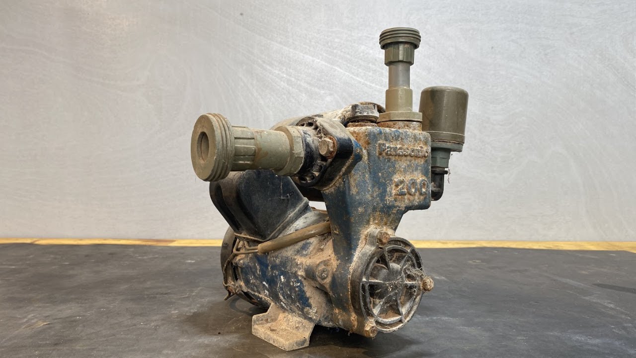 Restore Old Panasonic 200 Booster Pump // Repair Damaged Booster Pump ...