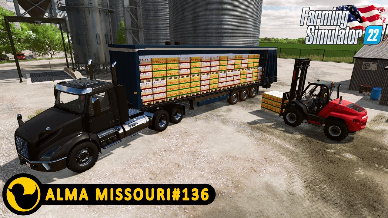 ANOTHER BUSY DAY AT THE FARM|ALMA MISSOURI#136|FARMING SIMULATOR 22 ...