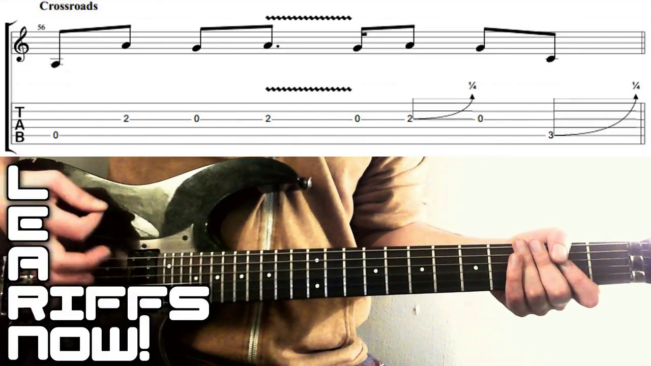 CROSSROADS Eric Clapton Guitar Lesson Intro Riff With Tab 👌🕴🤘 - YouTube