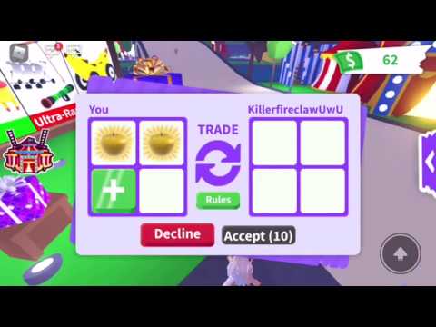 Trading Only Golden Apples In Roblox Adopt Me! - YouTube