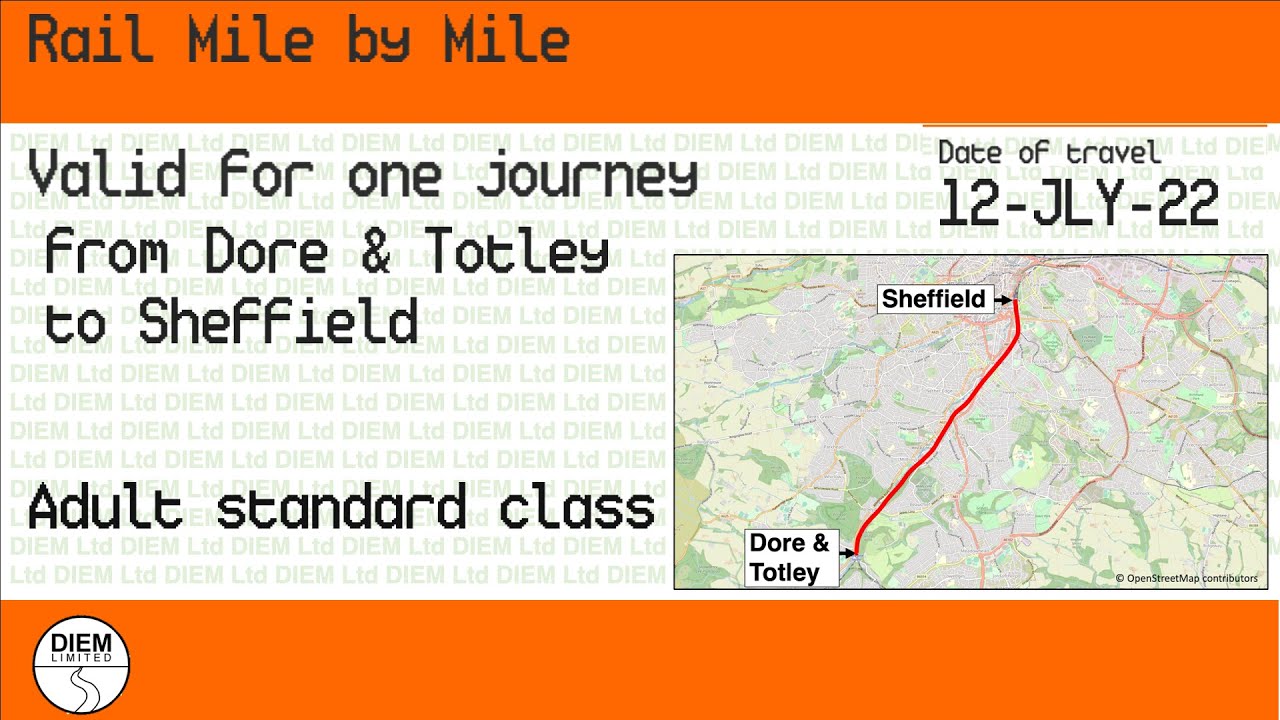 Dore & Totley to Sheffield - Rail Mile by Mile - YouTube