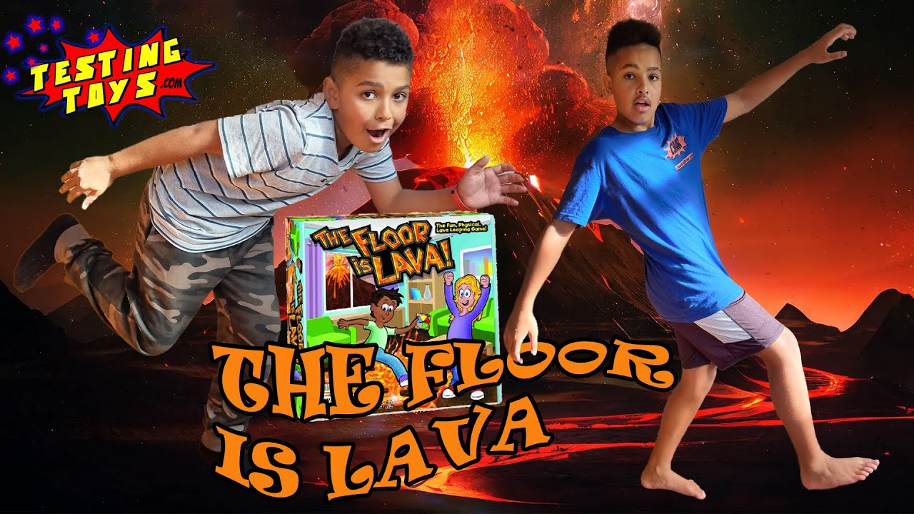 Will we survive??! THE FLOOR IS LAVA GAME Review with TestingToys.com ...