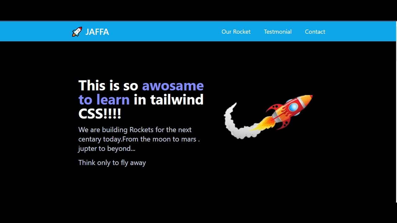 Jaffa Console : My tailwind practice project show. - YouTube