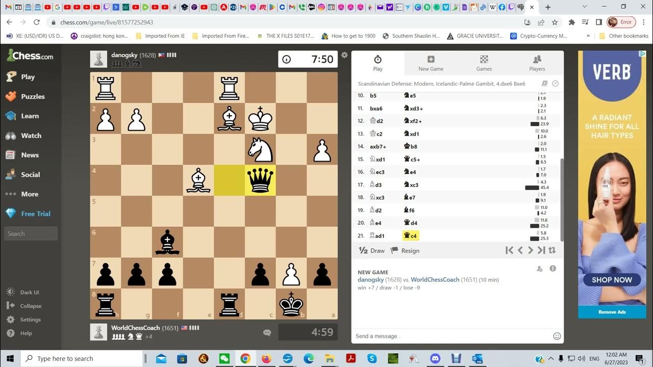 6282023 Chess Lesson 1 Game Play and Aanalysis - YouTube