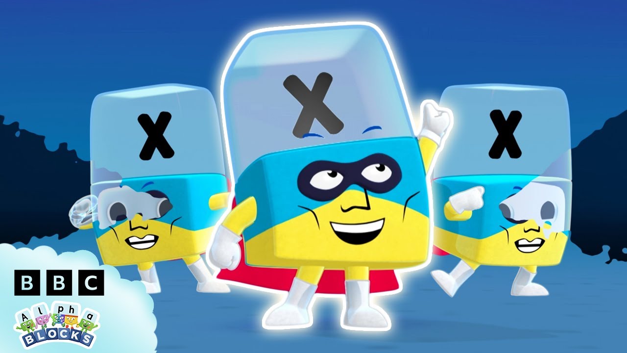 Exciting Alphablock X! 🦸 | Letter of the Week | Learn to Spell ...