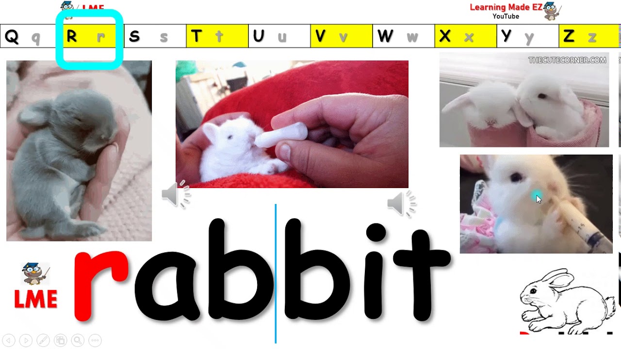 PHONICS LETTER SOUNDS Q-Z WORDS, easy ESL english, kids, high frequency ...